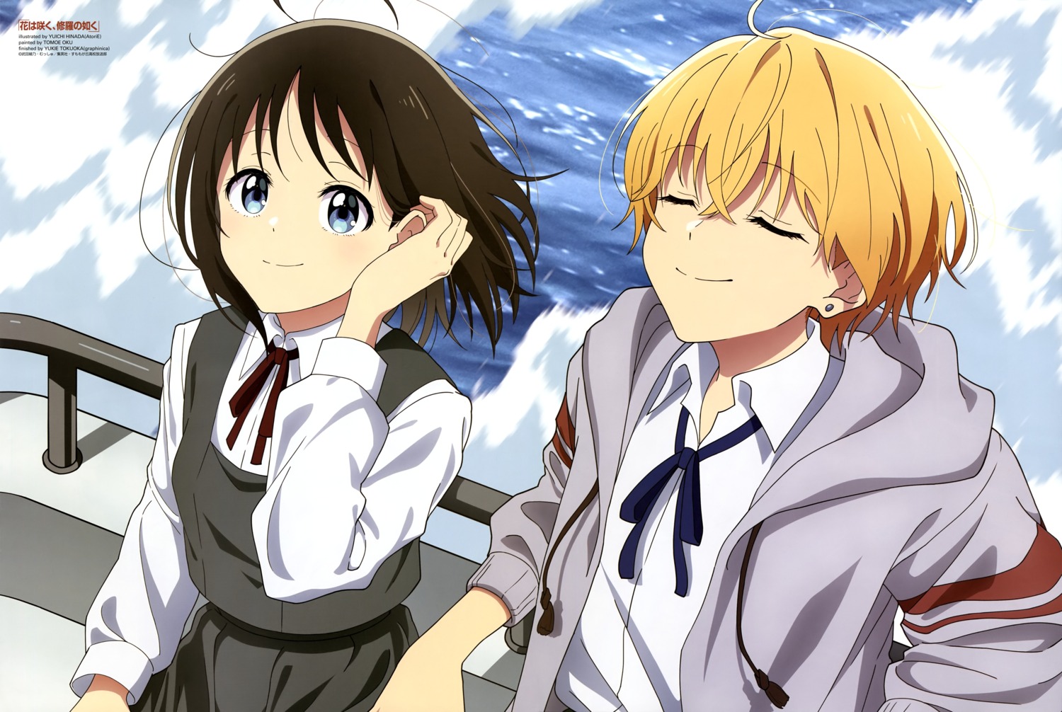 hinata yuiti hana wa saku shura no gotoku haruyama hana usurai mizuki seifuku | #1214746 | yande.re